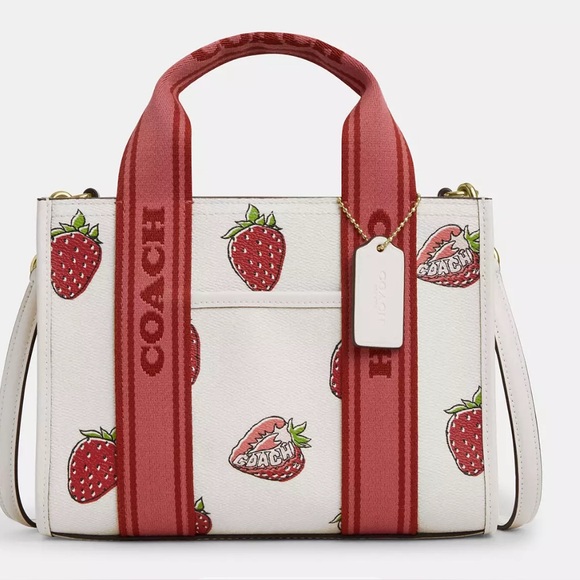 Coach | Bags | Nwt Coach Smith Tote Bag 24 With Strawberry Print Coach ...